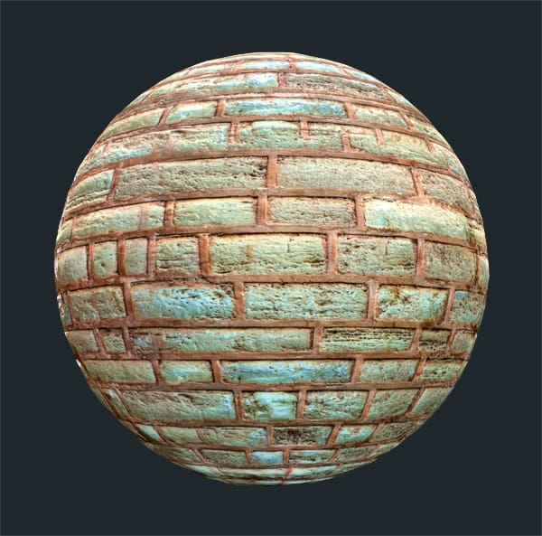 Old Brick wall with stones free 3d Texture HD 01 - Free 3d textures HD
