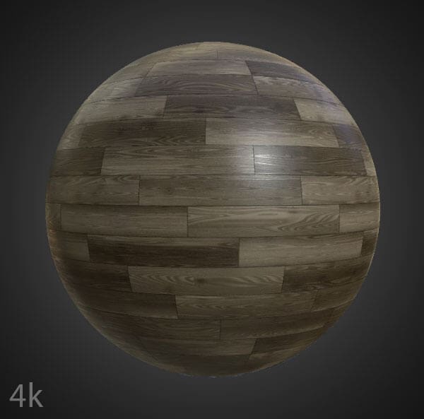 Dark brown wood floor parquet 3d Texture PBR 4k Free