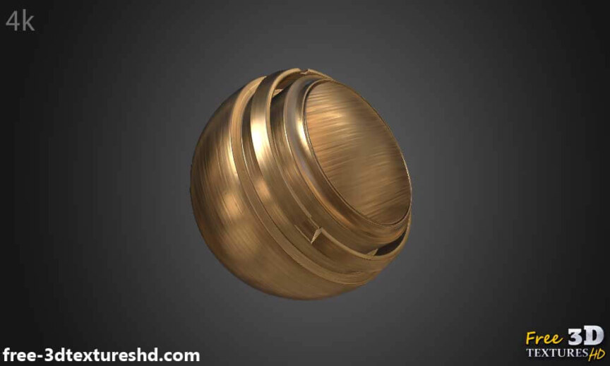Copper Brushed PBR Texture 3D High Resolution Free Download 4k - Free ...