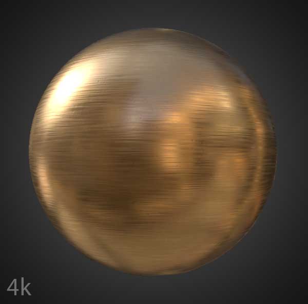Copper Brushed PBR Texture 3D High Res 4k Free Download