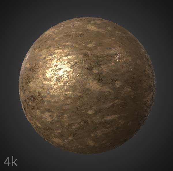 Old Copper PBR 3D Texture Seamless 4k Free Download