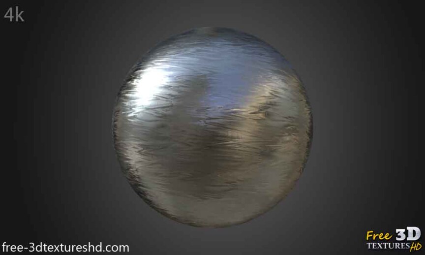 Aluminium grinded metal 3d texture PBR material High Resolution Free ...