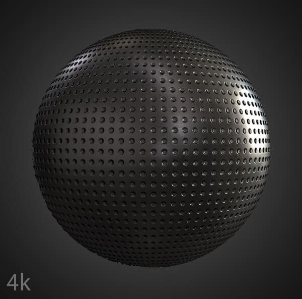 Metal iron Panel with dots 3D texture PBR High Res HD 4k Free - Free 3d ...