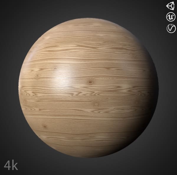 Wood 3d textures PBR High Res 4K for Unity Unreal Vray Free