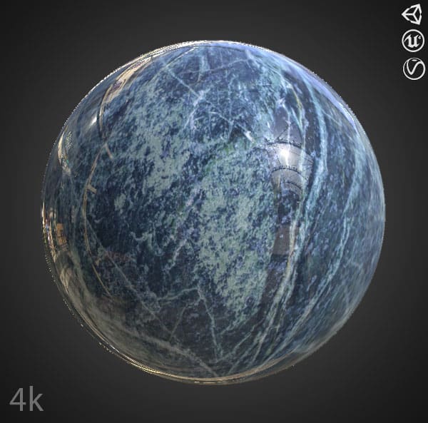 Blue Marble Seamless PBR Texture High Res 4K Free Download
