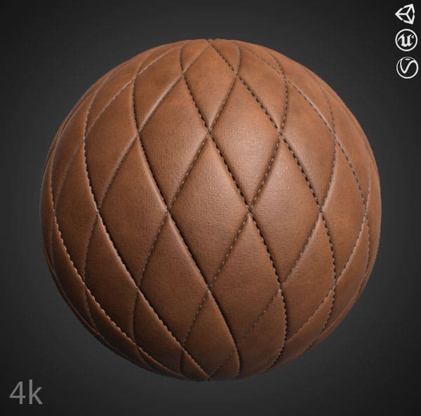 Natural Leather Stitch Substance SBSAR 3D Texture PBR Free Download ...