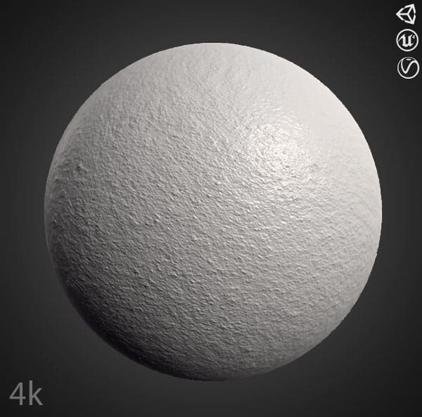 White Plaster Wall PBR Texture Substance Sbsar Free Download
