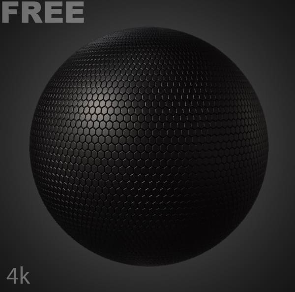 Hexagon Rubber Plastic 3D Texture Substance SBSAR 4K Free