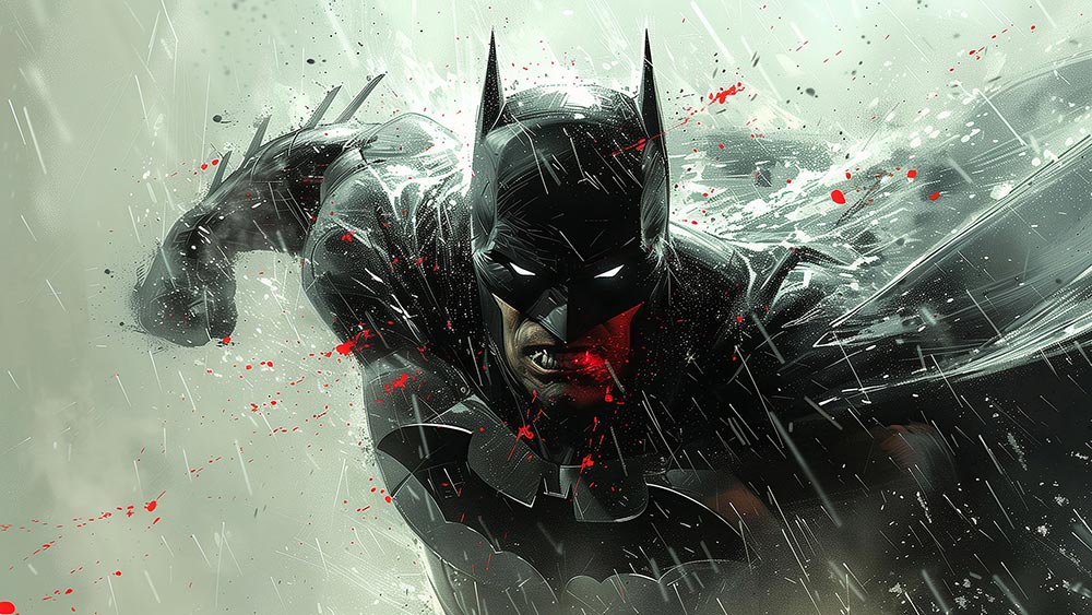 Batman illustration wallpaper 4K HD free download for PC laptop and mobile