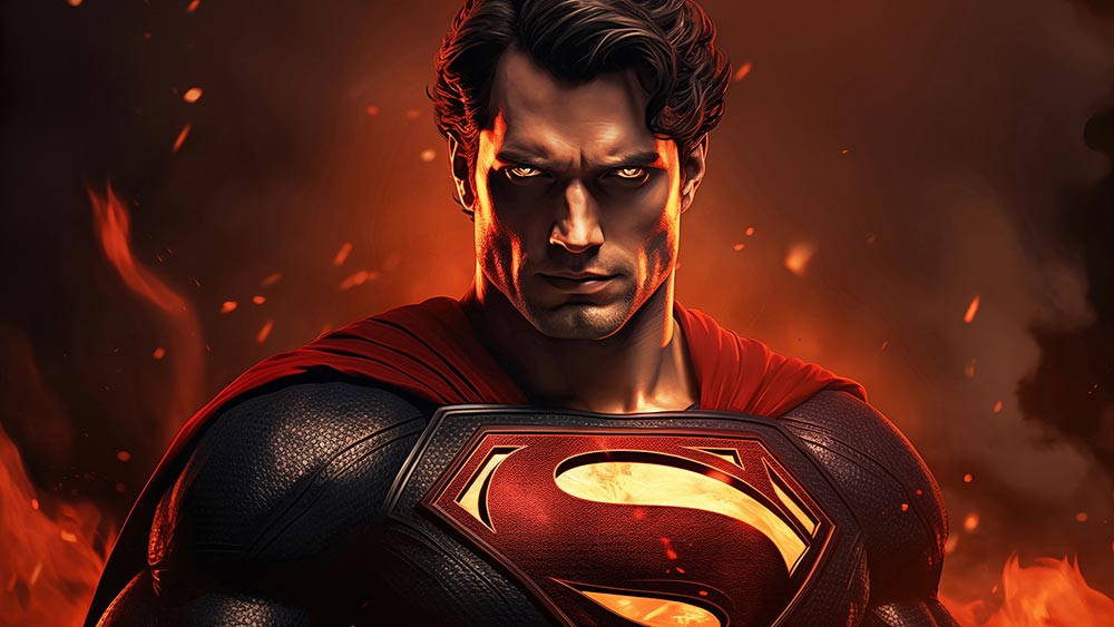 Superman on fire wallpaper 4K HD free download for PC laptop and mobile