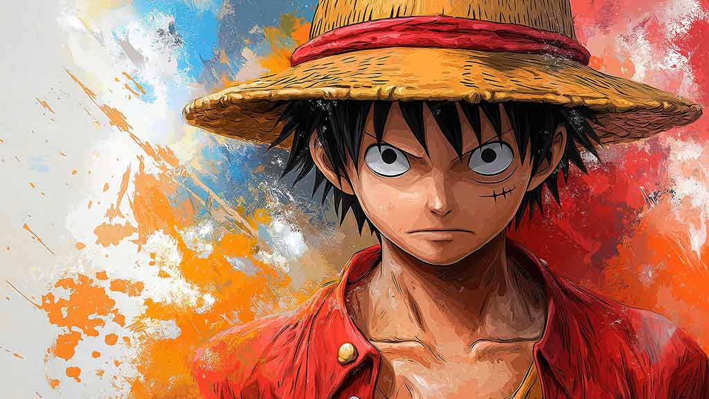 Watercolor Monkey D Luffy Portrait Wallpaper 4K | One Piece Ultra HD ...