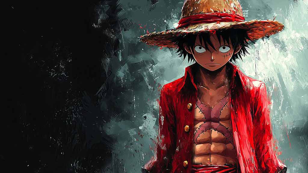 Monkey D. Luffy Abstract 4K Wallpaper | One Piece Ultra HD Background Free