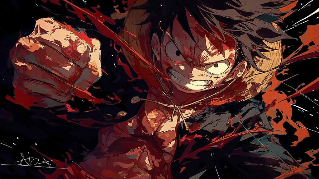 Luffy Battle Mode HD Wallpaper 4K | Dynamic One Piece Action Background ...