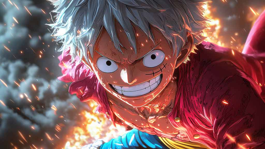 Luffy Gear 5 1080P 2K 4K 5K UHD Wallpaper - One Piece Free