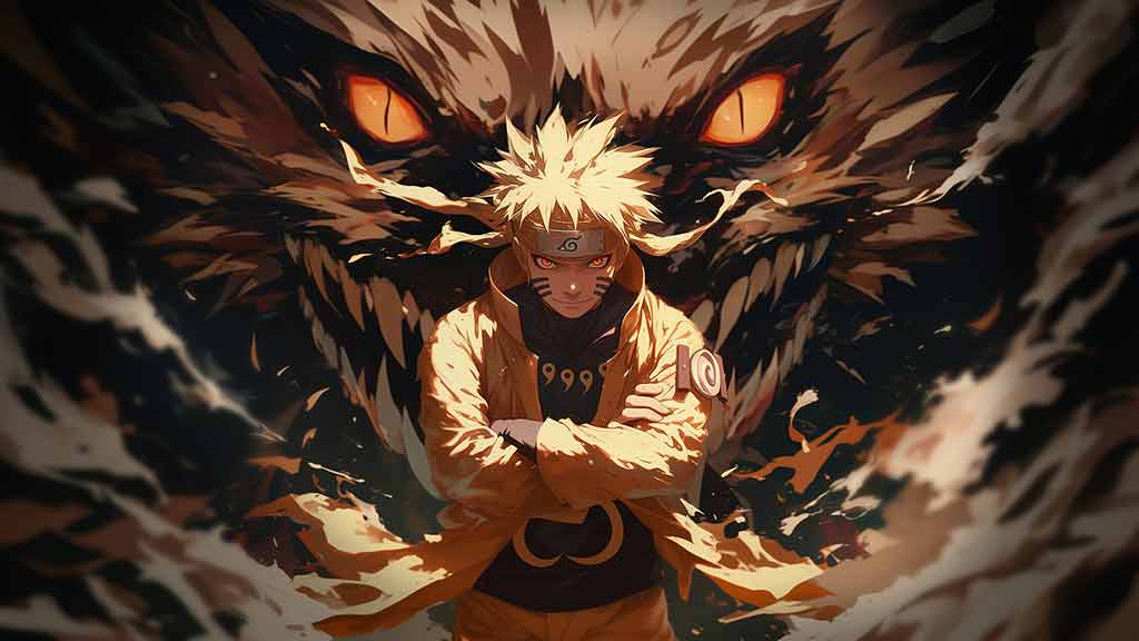 Naruto Kurama Chakra Mode Wallpaper 4K HD - Naruto Shippuden