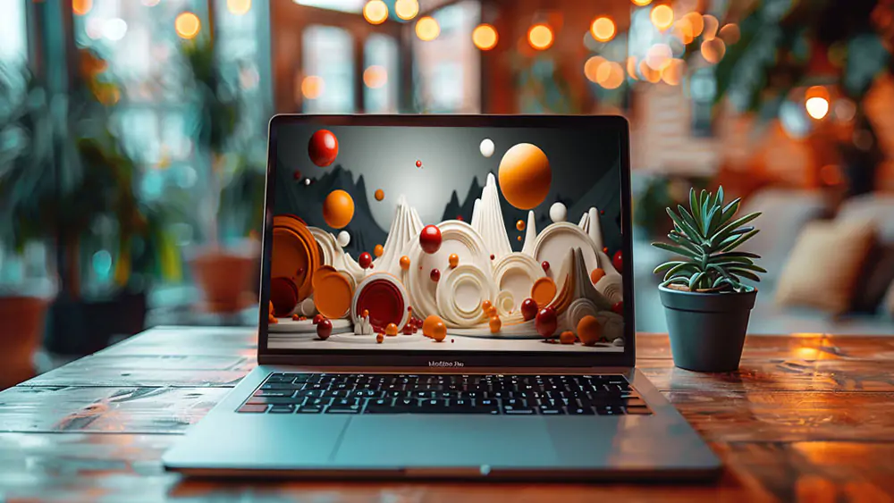 Abstract geometric landscape wallpaper Ultra HD 4K background for ...