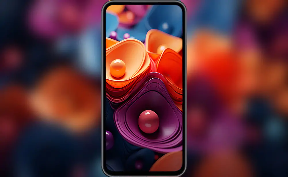 Abstract vibrant colors shapes wallpaper Ultra HD 4K background for ...