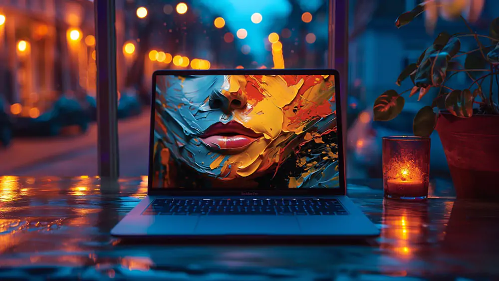 Abstract human face with colors Ultra HD 4K wallpaper background for ...