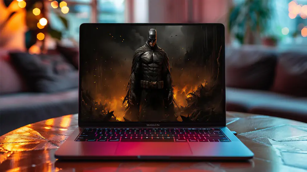 Batman On fire Art Wallpaper HD 4K Background POSTER free download ...
